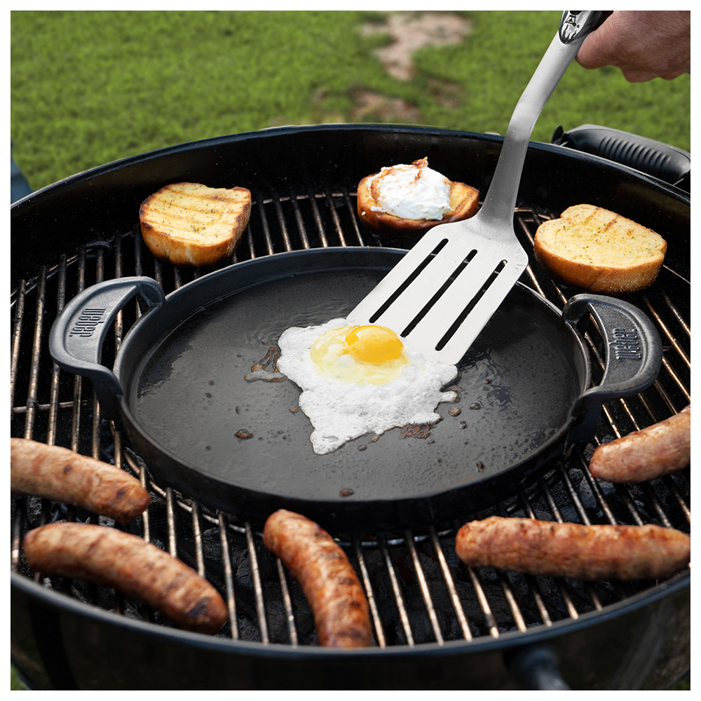 WEBER Cast Iron Grill Griddle Gourmet I Grill Me